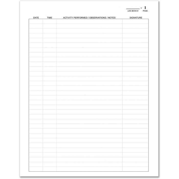 Equipment Log Notebooks (Hardbound) | eBay
