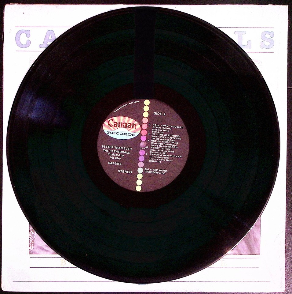 THE CATHEDRALS BETTER THAN EVER CANAAN RECORDS EXC W/SHRINK VINYL LP ...