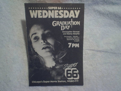 1986 GRADUATION DAY AD PRINT ONLY, Christopher George, Danny Murphy ...