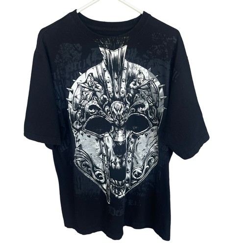 Ecko Unlimited MMA Mercenary Shirt Mens Large Skull Streetwear Y2K 90s ...