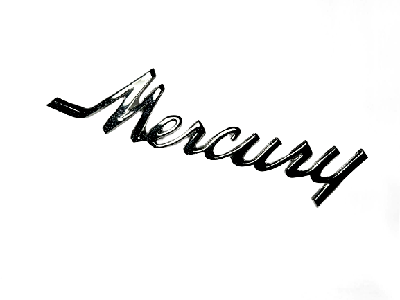 Mercury 1967 Mercury Cyclone Chrome Name Plate Emblem C7GY-16604-B ...