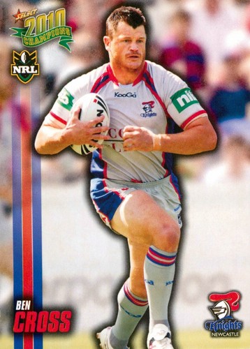 2010 NEWCASTLE KNIGHTS NRL Card BEN CROSS | eBay