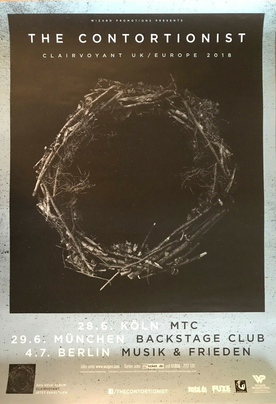 THE CONTORTIONIST 2018 TOUR - orig. Konzert Plakat - Concert Poster ...