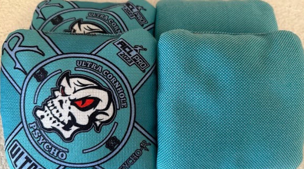 Psycho R Bags from Ultra Cornhole - Teal Barely Used! ACL Pro stamp | eBay