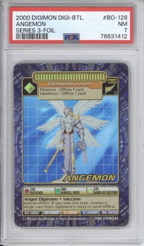 Digimon 2000 TCG ANGEMON BO-128 PSA 7 NM SERIES 3 | eBay