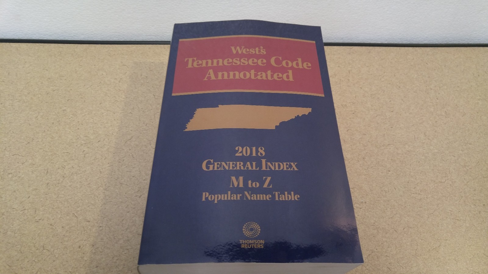 West's Tennessee Code Annotated General Index 2018 A-Z | eBay