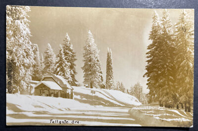 Tollgate Oregon RPPC deep snow | eBay