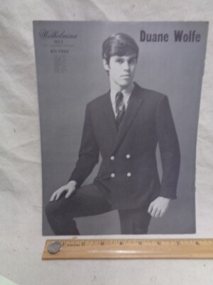 Vintage male Model Brochure 1970 Duane Wolf Wilhelmina Agency NYC 2 ...