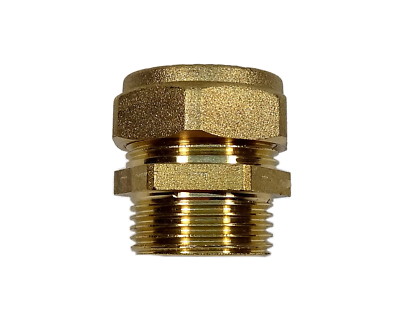 22mm Compression x 3/4" BSP Male Iron Straight Adaptor Fitting | eBay