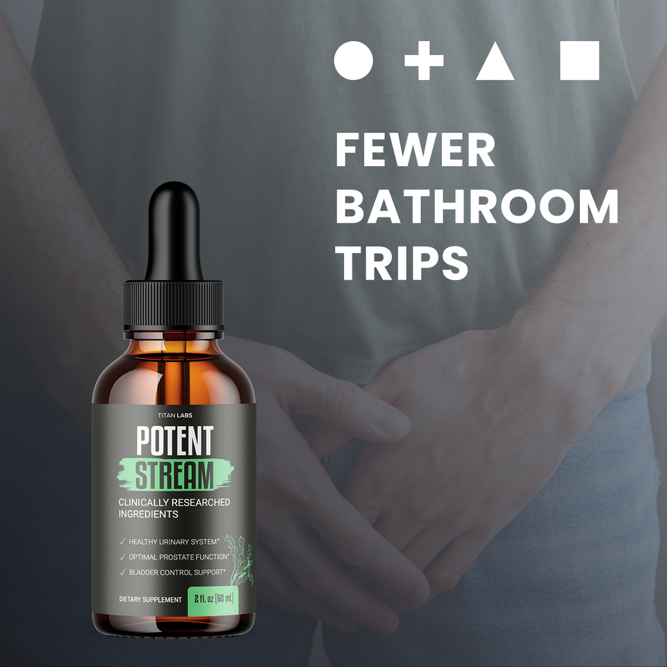 (2 Pack) Potent Stream Drops, Potent Stream Prostate Support Drops (60 ...