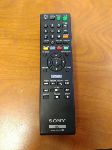 GENUINE SONY RMT-B107A BD Remote Control FOR BDPS570, BDPBX57, BDPS370 ...
