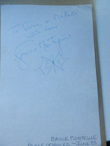 BRUCE MONTAGUE - BUTTERFLIES - ACTOR - AUTOGRAPH- 1985 | eBay