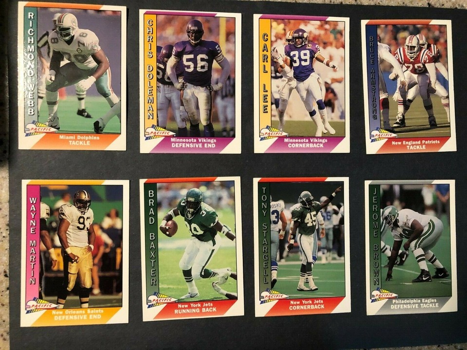 1991 PACIFIC FOOTBALL CARDS YOU CHOOSE NFL CARD FREE SHIPPING VINTAGE ...