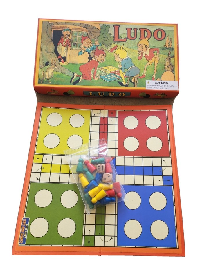 Ludo Children's Retro Range Toys & Games Board Game. Vintage design ...