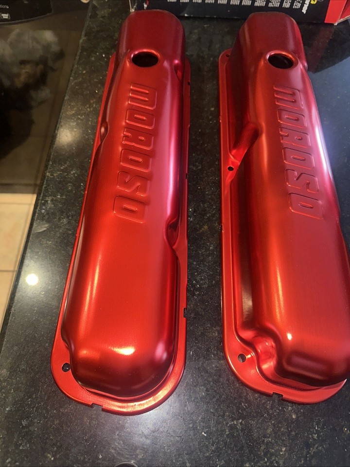 Moroso RED Valve Covers *NOS* Chrysler 340 360 318 273 Small Block ...