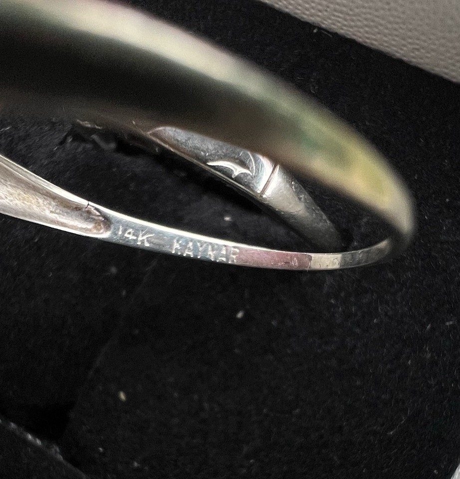 Estate 1920’s 14k White Gold Wedding Set ( Kaynar ) | eBay