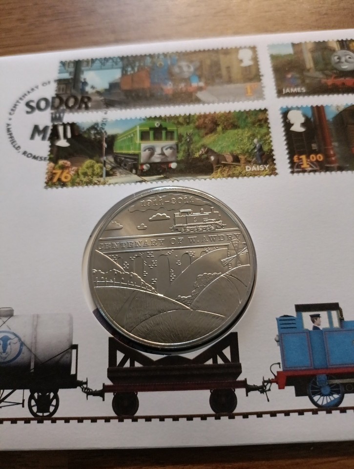 First Day Coin Cover Of Thomas The Tank Engine With Special Medallion ...