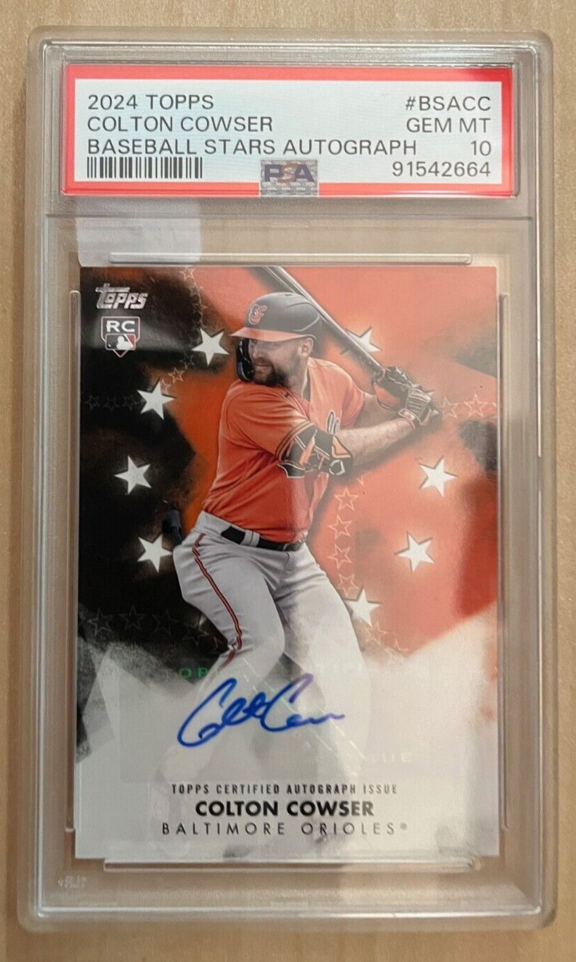 2024 Topps Colton Cowser Autograph PSA GEM MINT 10 | eBay