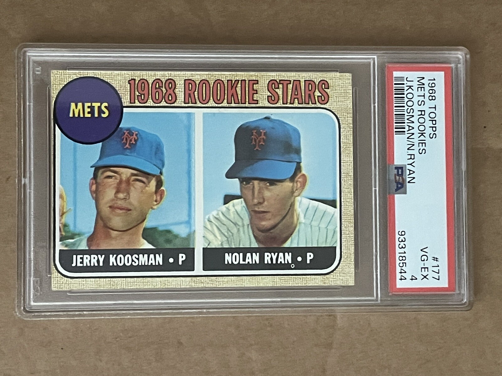 1968 Topps #177 Mets Rookies w/ Nolan Ryan RC Rookie HOF PSA 4 | eBay