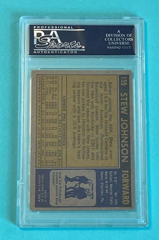 1971 Topps Stew Johnson #159 PSA 7 | eBay