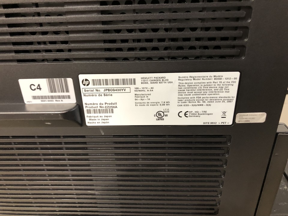 HP Color LaserJet Enterprise M651 Workgroup Laser Printer with 74K pg ...