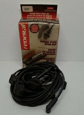 2625 Federal Spark Plug Wire Set Hi-Temp 7mm Black Federal 2625 | eBay