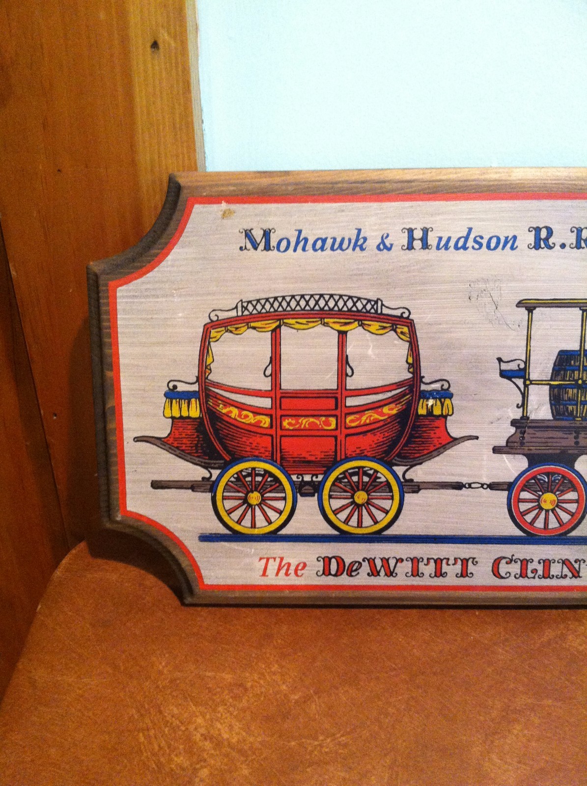 Vintage Yorkcraft York PA Wooden Railroad Sign Mohawk & Hudson R.R. | eBay