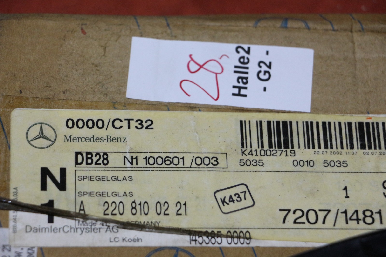 Original Mercedes W220 - Spiegelglas Asphärisch Beheizbar rechts ...