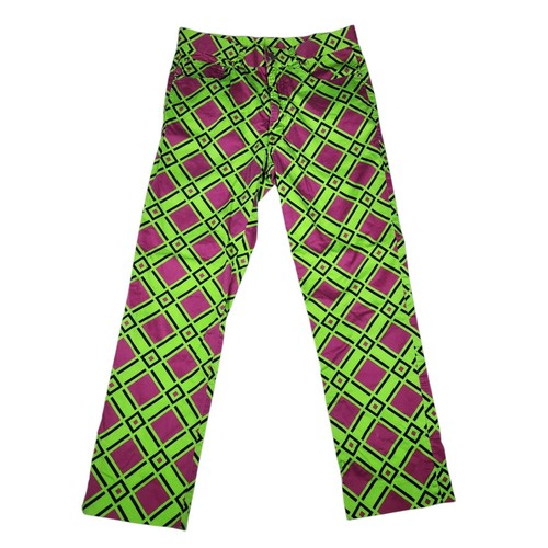 LoudMouth Golf Pants Mens Size 32x30L Purple Green Dogwood A Pattern | eBay