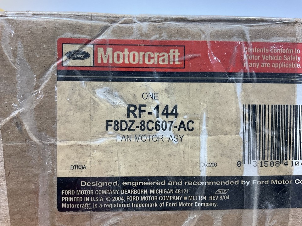 Motorcraft RF144 Left Electric Cooling Fan 1998-2003 Taurus DURATEC ...