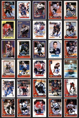 Lot Of (30) Signed Ice Hockey Cards NHL RC Rookie Auto AU Autograph Den ...