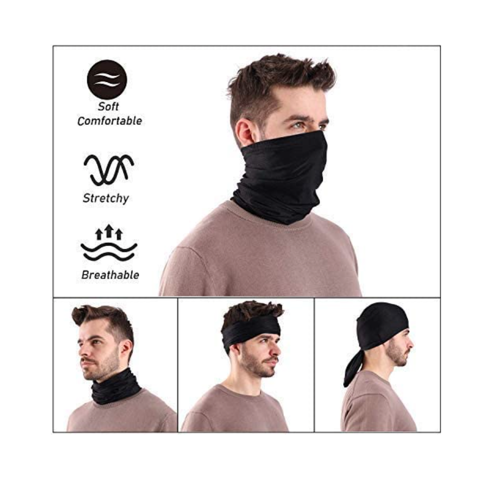 Face Mask Neck Warmer Tube Balaclava Snood Bandana for Bikers Scarf ...