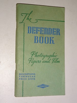 vintage The Defender Book Photographic Papers and Film descriptions ...