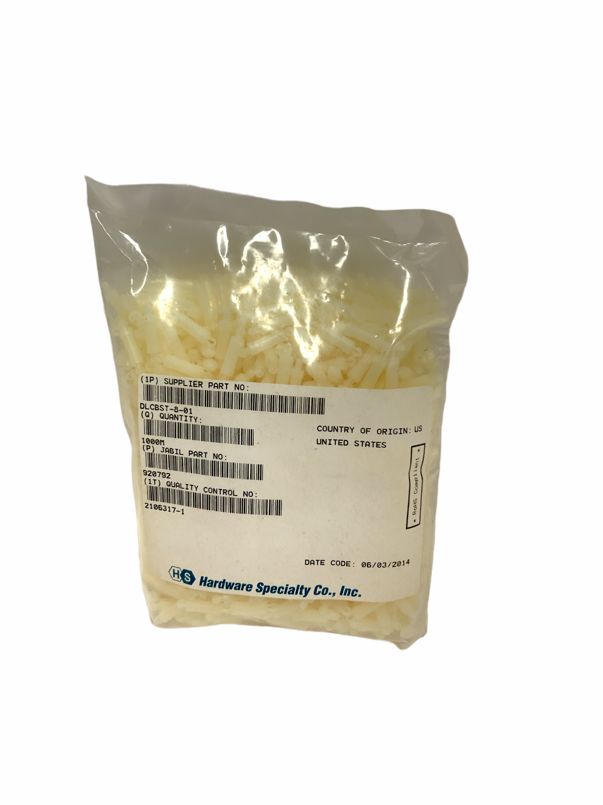 DLCBST-8-01 Board Support Snap Lock / Snap Lock Nylon 0.500" (12.70mm ...