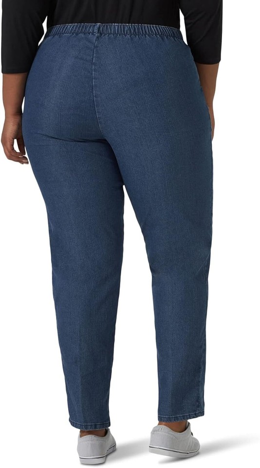 Chic Classic Collection Womens Plus Size Stretch Elastic Waist Pull On