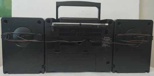 Sony Cfd-550 Boombox Portable CD Dual Cassette Vintage 90s for sale ...