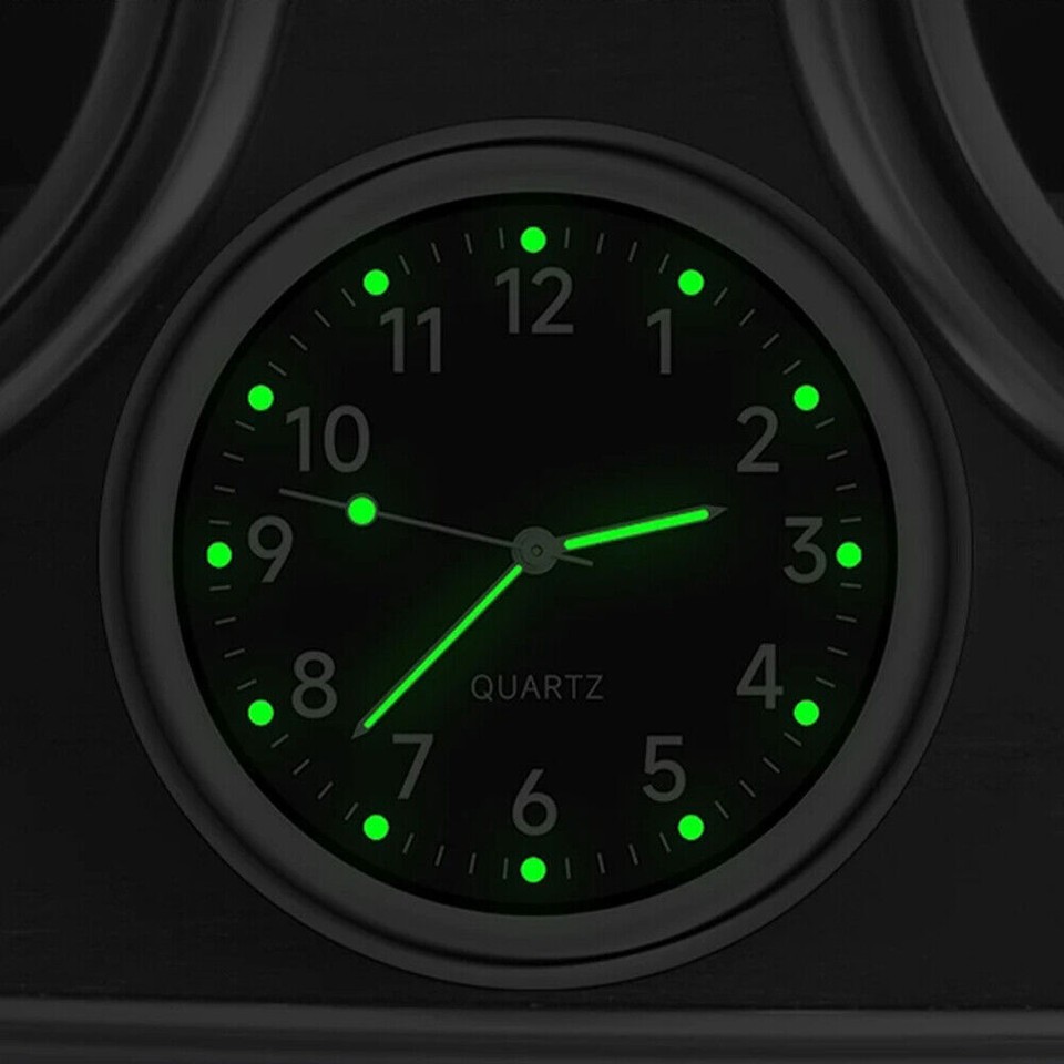 40mm Car Clock Luminous Auto Internal Stick-On Digital Watch Quartz ...