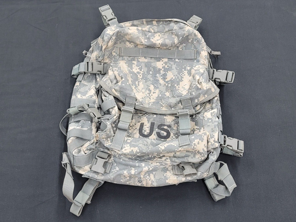 USGI MOLLE II Large Rucksack & 3 Day & Loaded FLC COMBO ACU Army ...