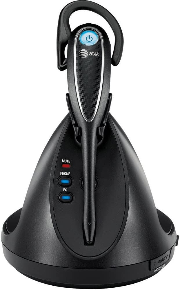 AT&T TL7810 DECT 6.0 Wireless Universal Headset Softphone 500 ft Range ...