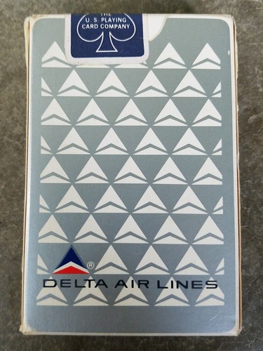 Vintage Delta Airlines Playing Cards White Gray Logo Retro - NEW ...