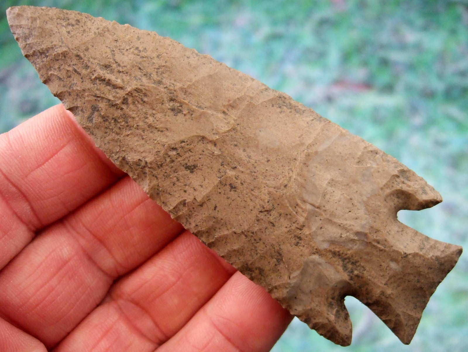 Super Fine 4 1/4 Georgia Fort Payne Flint Hardin Point with COA ...