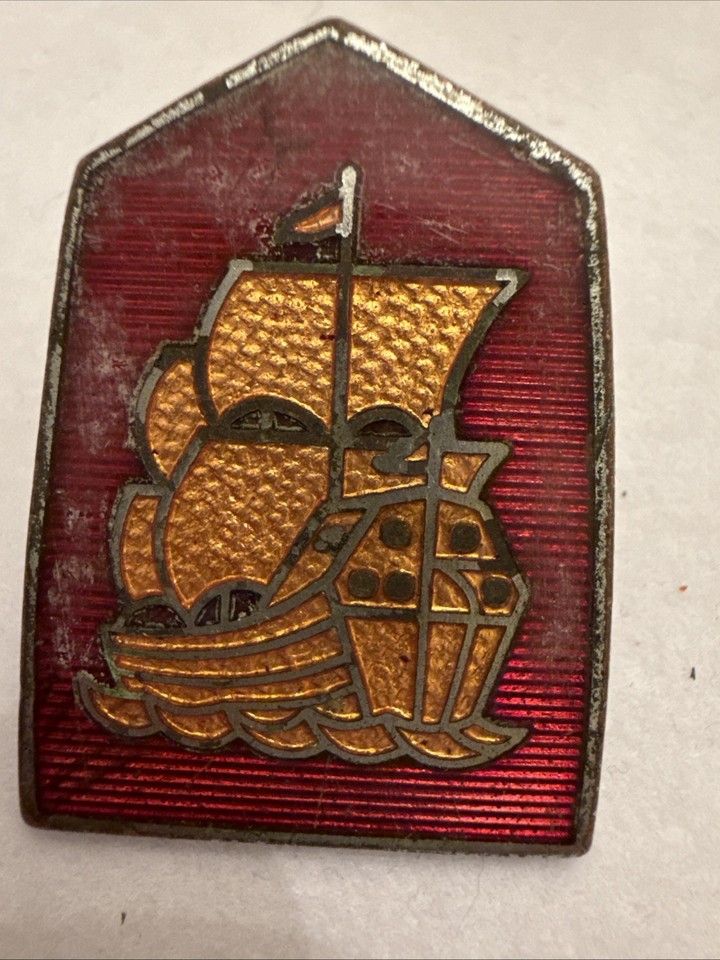 Vintage 1949 Plymouth Trunk Medallion Emblem - Mayflower Ship~ | eBay