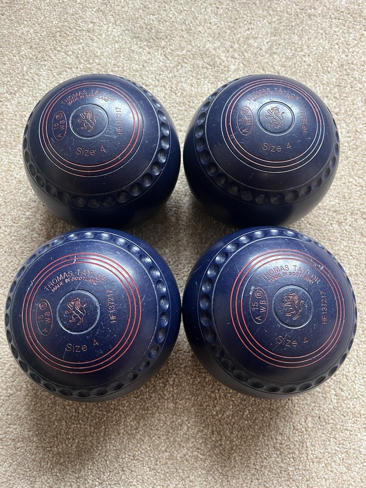 Set Of 4 Taylor Spectrum Bowls Navy Blue Size 4 Dimple Grip | eBay UK
