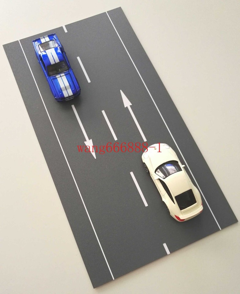 Diorama 1/64 City Street Road Crossroads Highway Model Scene Building ...