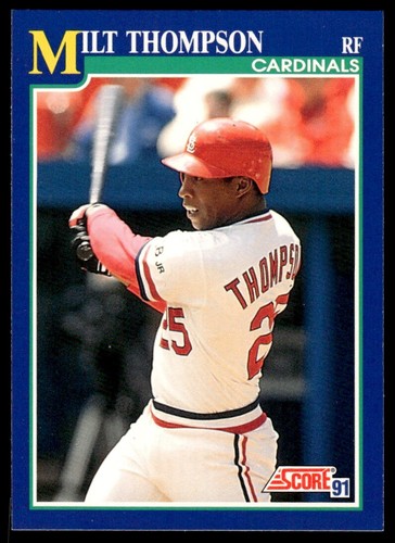 1991 Score Baseball Card Milt Thompson St. Louis Cardinals #54 | eBay