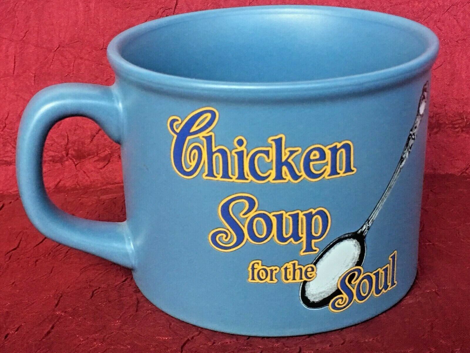 CHICKEN SOUP FOR THE SOUL - BLUE MUG CUP BOWL - DESIGNPAC - 2002 | eBay
