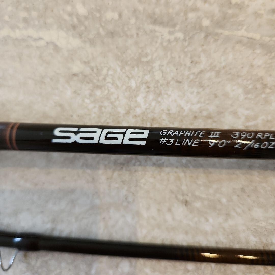 Sage Graphite III GFL390RPL 9' Fly Fishing Rod - Excellent Sage Graphite III GFL390RPL 9' Fly Fishing Rod - Excellent