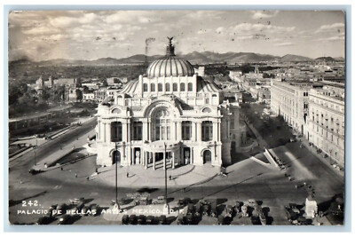 Mexico City Mexico Postcard Palace of Fine Arts 1946 Vintage RPPC Photo ...