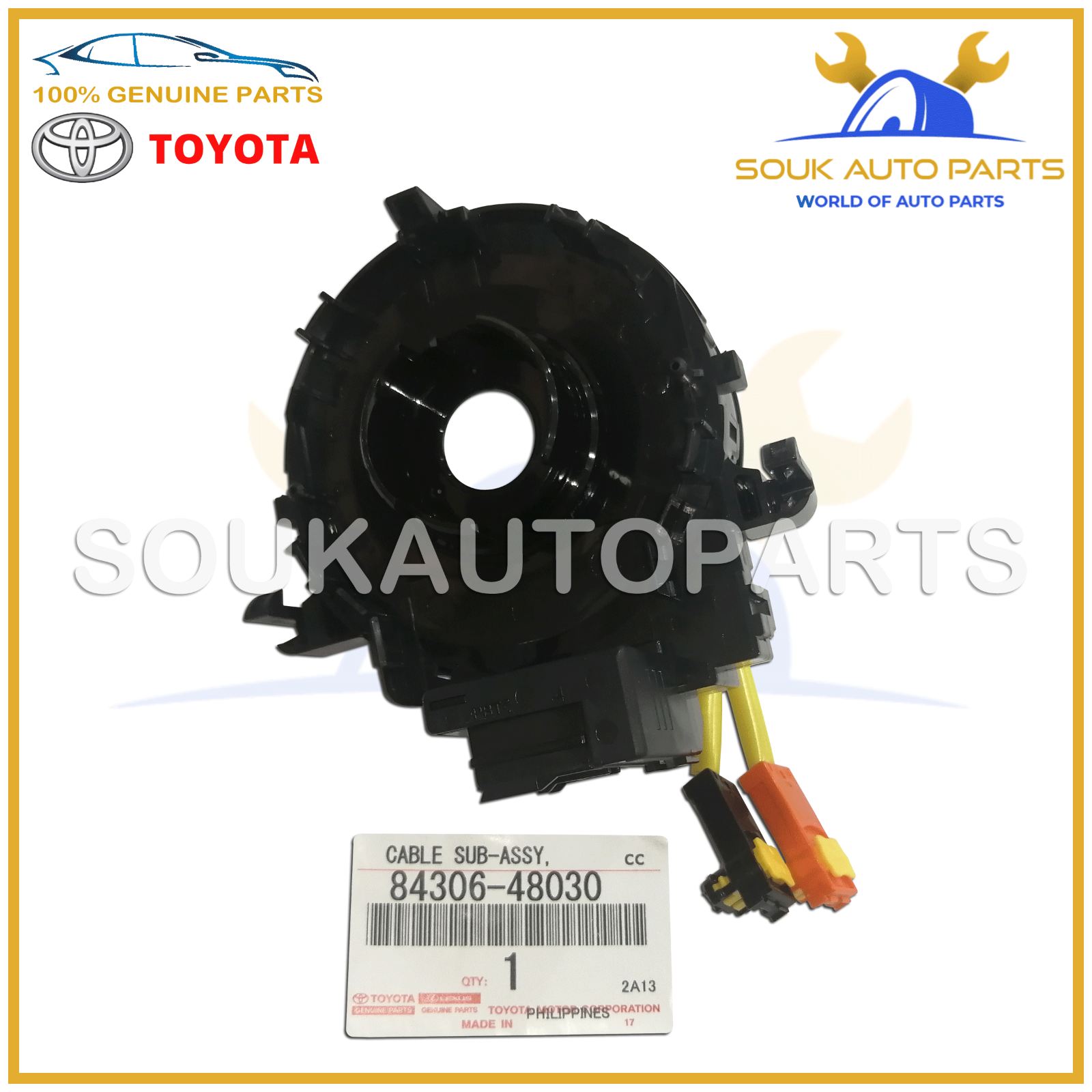 84306-48030 Genuine Toyota CABLE SUB-ASSY, SPIRAL 8430648030 OEM | eBay