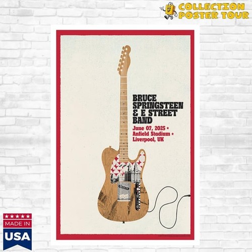 Bruce Springsteen & E Street Band On June 7 2025 In Liverpool UK Poster ...